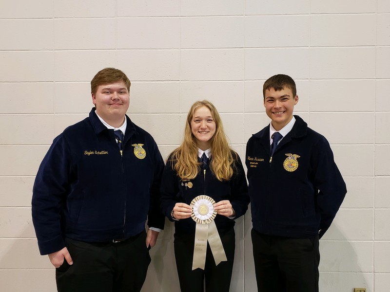 KHS FFA Earns Gold at State CDE in Minot | Killdeer Public School